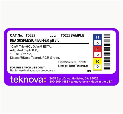 Dna Suspension Buffer Ph 80 100ml Sterile Dnasernase Tested Pcr