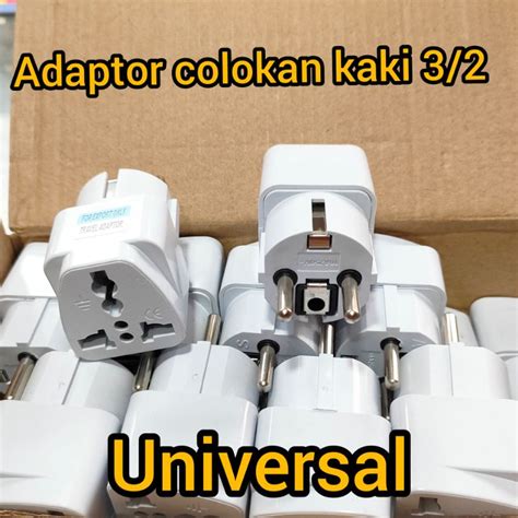 Jual Adaptor Colokan Kaki 3 Kaki 2 Sambungan Colokan Kaki 3 Kaki 2