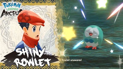 Shiny Rowlet Found On My Birthday Shiny Living Dex Series In Pokemon Legends Arceus Youtube