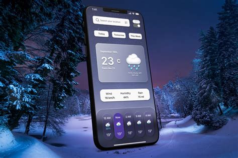 Weather App Screen On Behance