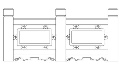 Dynamic Railing Block Cad Drawing Details Dwg File Cad Drawing Railing Autocad Drawing