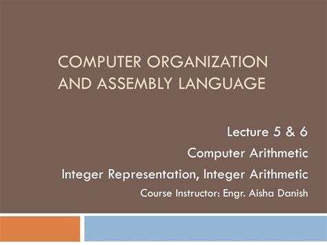 Ppt Computer Organization And Assembly Language Powerpoint Presentation Id8833415