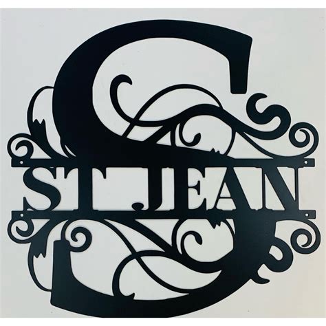 Custom Metal Mongram Signs Thechalkshop