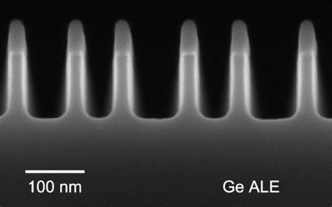 Ge Ale On Patterned Test Wafer Showing Flat Etch Front And Aspect