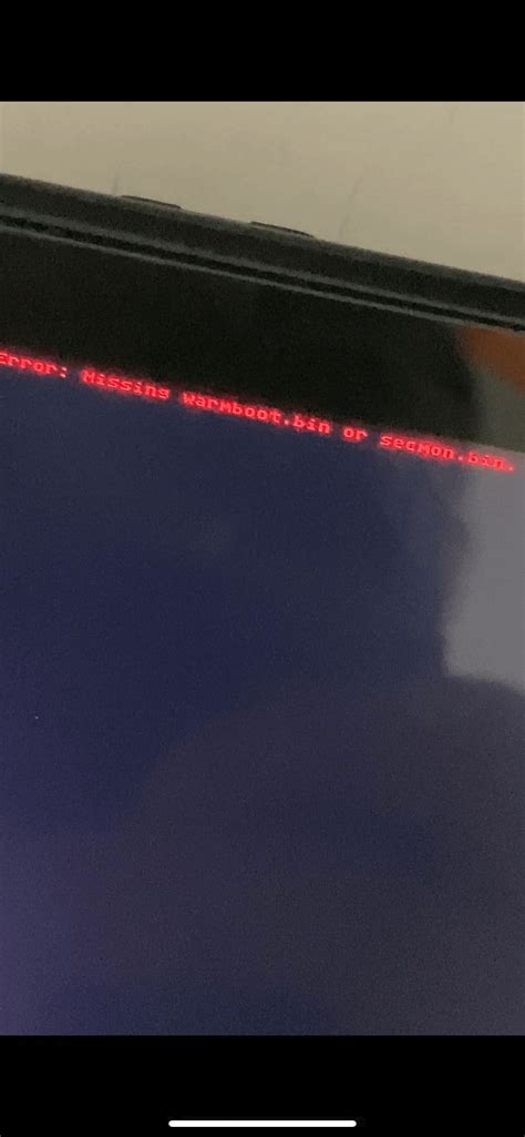 Cfw Help Error Missing Warmbootbin Or Secmonbin Any Help Would Be Great Rswitchpirates