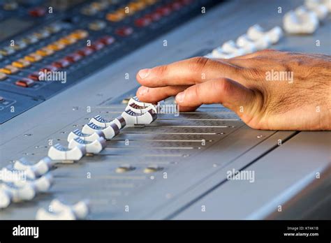 Sound Music Controller Electric Mixer Recording Studio Audio Equipment Digital Recorder Stock