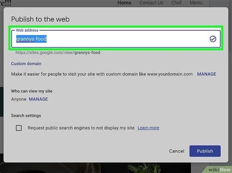 How To Create A Website Using Google Sites With Pictures