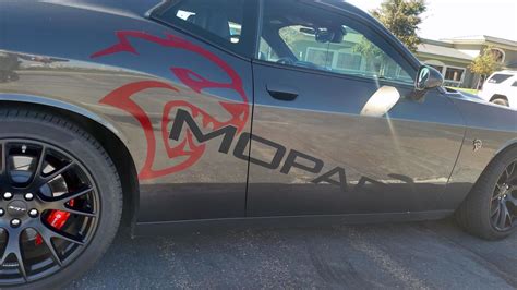 Dodge Challenger Charger Srt Hellcat Mopar Hell Cat Vinyl Decal Graphic