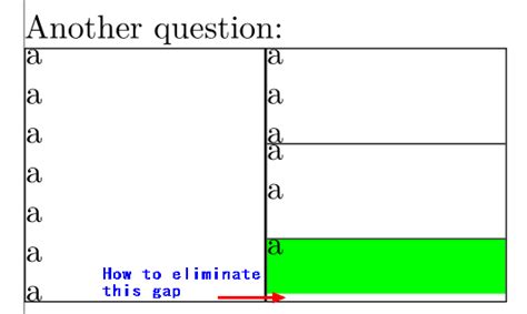 Spacing How To Merge Cells Made By Parbox Vertically Tex Latex