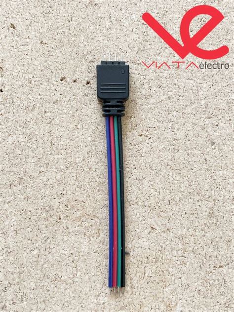 Konektor Rgb Pin Led Strip Kabel Rgb Pin Kabel Rgb Kaki Socket Sisir Pin Led Strip