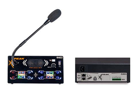 Aeq Xpeak D Desktop Intercom User Panel With 8 Pageable 4way Levers 2 Ip Ports Intercom