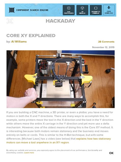 Core Xy Explained Hackaday Pdf Cartesian Coordinate System