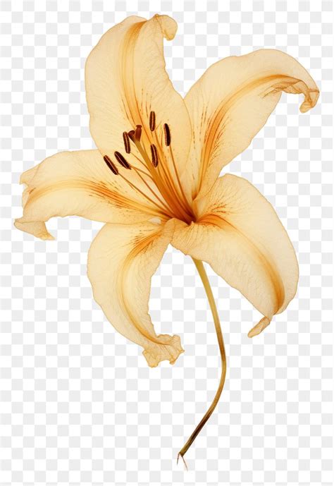 Png Real Pressed Lily Flower Premium Png Rawpixel