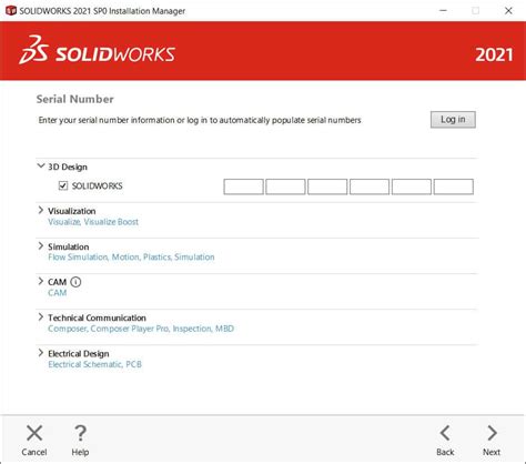 SOLIDWORKS Installation Guide Part Individual Installation