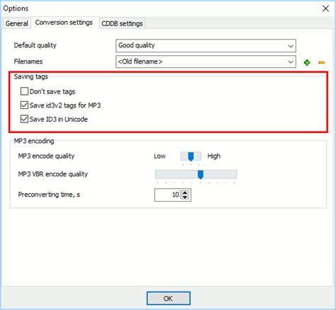 ID3 Tags In Converted Files