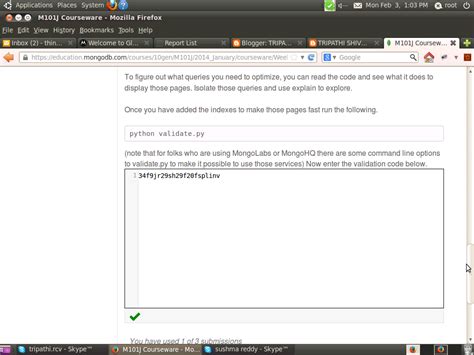 Tripathi Shivanand Blog Mongodb And M101j Mongodb For Java Developers Answers