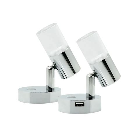 ไฟอ่านหนังสือ Led แบบหรี่แสงสัมผัสสำหรับเรือยอทช์พร้อมเครื่องชาร์จ Usb Rl05