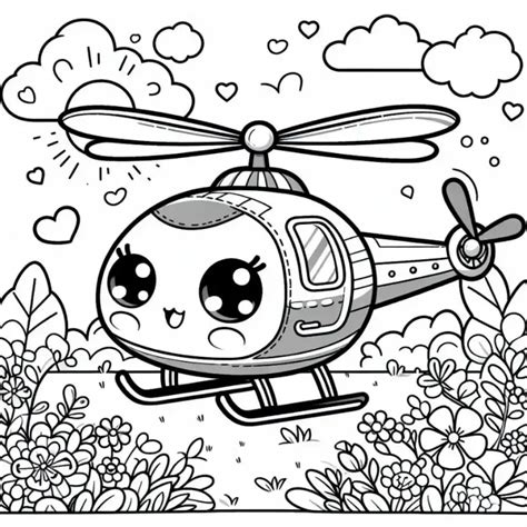 헬리콥터 색칠공부 도안 아이들의 상상력을 자극하는 항공 모험 키즈위키