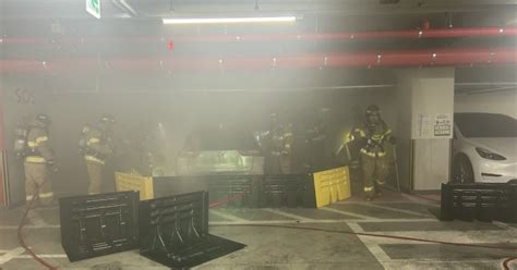 아파트 지하주차 금지 딱지 붙었던 전기차 이유 있네