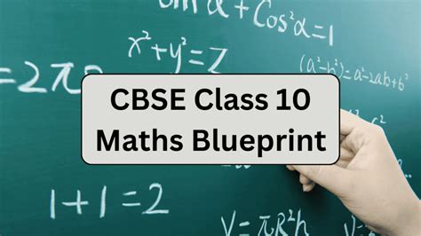 Cbse Class 10 Maths Blueprint 2024 25 Chapter Wise Analysis And Tips For Success Cbse Guidance
