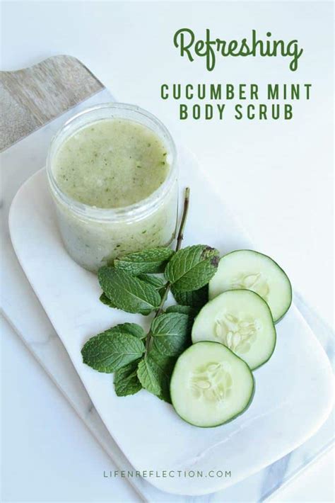Refreshing Garden Fresh Cucumber Mint Body Scrub Recipe