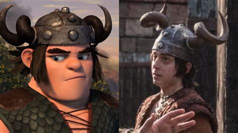Como Treinar O Seu Dragão Compare A Aparência Dos Personagens Do Live