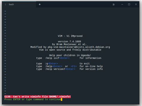 Ubuntu 1604 Lts Home Seems To Not Be Set When Using Vim · Issue