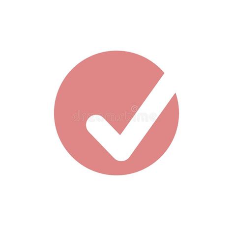 Red Check Mark Icon Tick Symbol In Green Color Stock Illustration Illustration Of Simple
