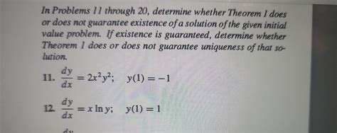 Solved In Problems Through Determine Whether Theorem Chegg Com