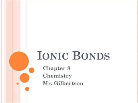PPT Ionic Bonds PowerPoint Presentation Free Download ID