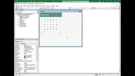 Datepicker For Excel With Popup Calendar To Return The Selected Date