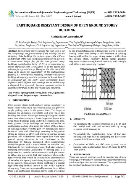 Earthquake Resistant Design Of Open Ground Storey Building Pdf