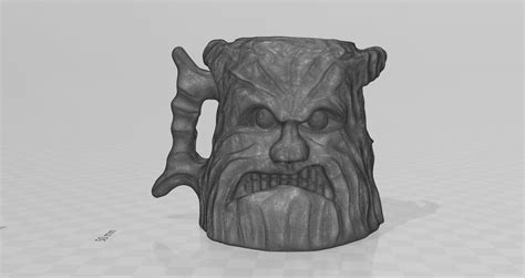 3d Angry Troll Ceramic Norsk Mug Turbosquid 2162954