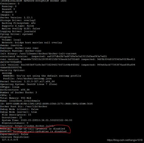Docker安装后报错warning Bridge Nf Call Iptables Is Disabledsudo Docker Info Grep I Runtime