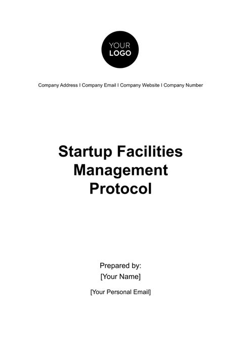 Free Startup Facilities Management Protocol Template To Edit Online