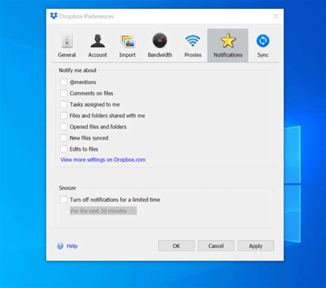 How To Stop Dropbox Notifications In Windows 10 And Dropbox
