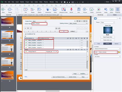 How To Create Custom Progress Bar Using Variables And Advanced Actions