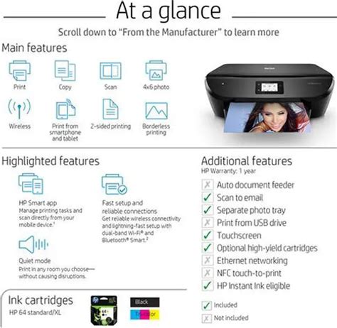 Open Box Hp Envy Photo 6255 Wireless All In One Color Inkjet Printer