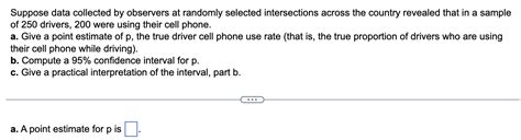 solved suppose data collected by observers at randomly