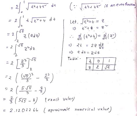 In Section 9 3 Problem 4 Find The Arc Length Of Each Curve Compute