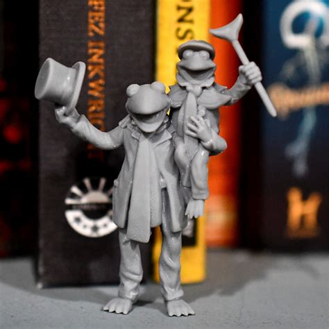 3d Printable Bob Cratchit And Tiny Tim By Gametee 3d Miniatures