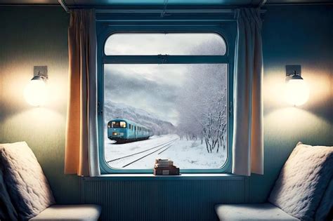 Ventana Del Tren Expreso Polar Llegamos A Finlandia Y Agarramos El