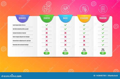 verify reject certificate and puzzle icons set checklist sign vector