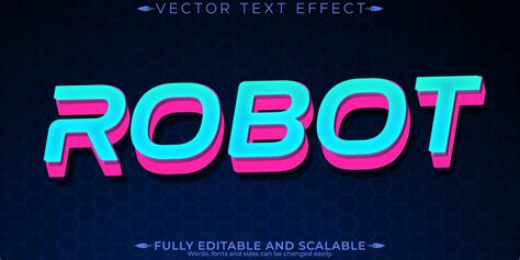 Free Vector Artificial Intelligence Text Effect Editable Technology And Science Text Style