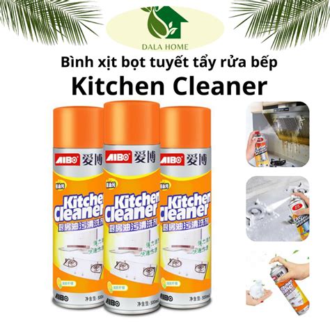 Chai Xịt Tẩy Rửa Nhà Bếp Bọt Tuyết Siêu Sạch Kitchen Cleaner Shopee Việt Nam