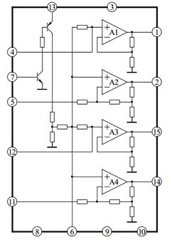 CD7377CZ - 7W × 4 Four-channel Power Amplifer