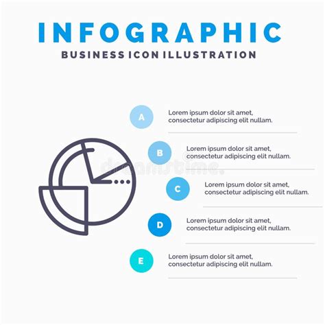 Analysis Chart Data Diagram Monitoring Line Icon With 5 Steps Presentation Infographics