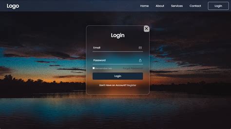 How To Create A Website With Login And Register Html And Css And Javascript Youtube