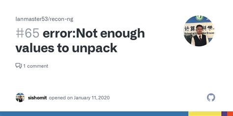 Error Not Enough Values To Unpack Issue Lanmaster Recon Ng GitHub