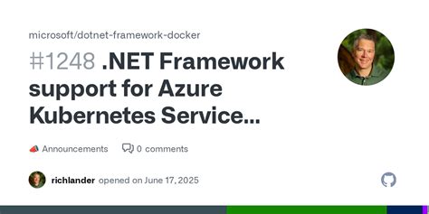 Net Framework Support For Azure Kubernetes Service Aks · Microsoft